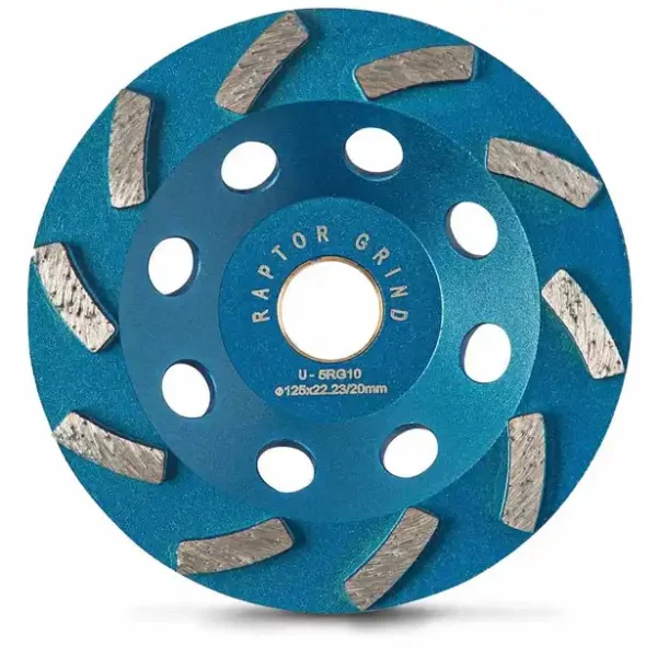 Unitec 125mm Raptor Grind Diamond Cup – 10 Segments - Unitec